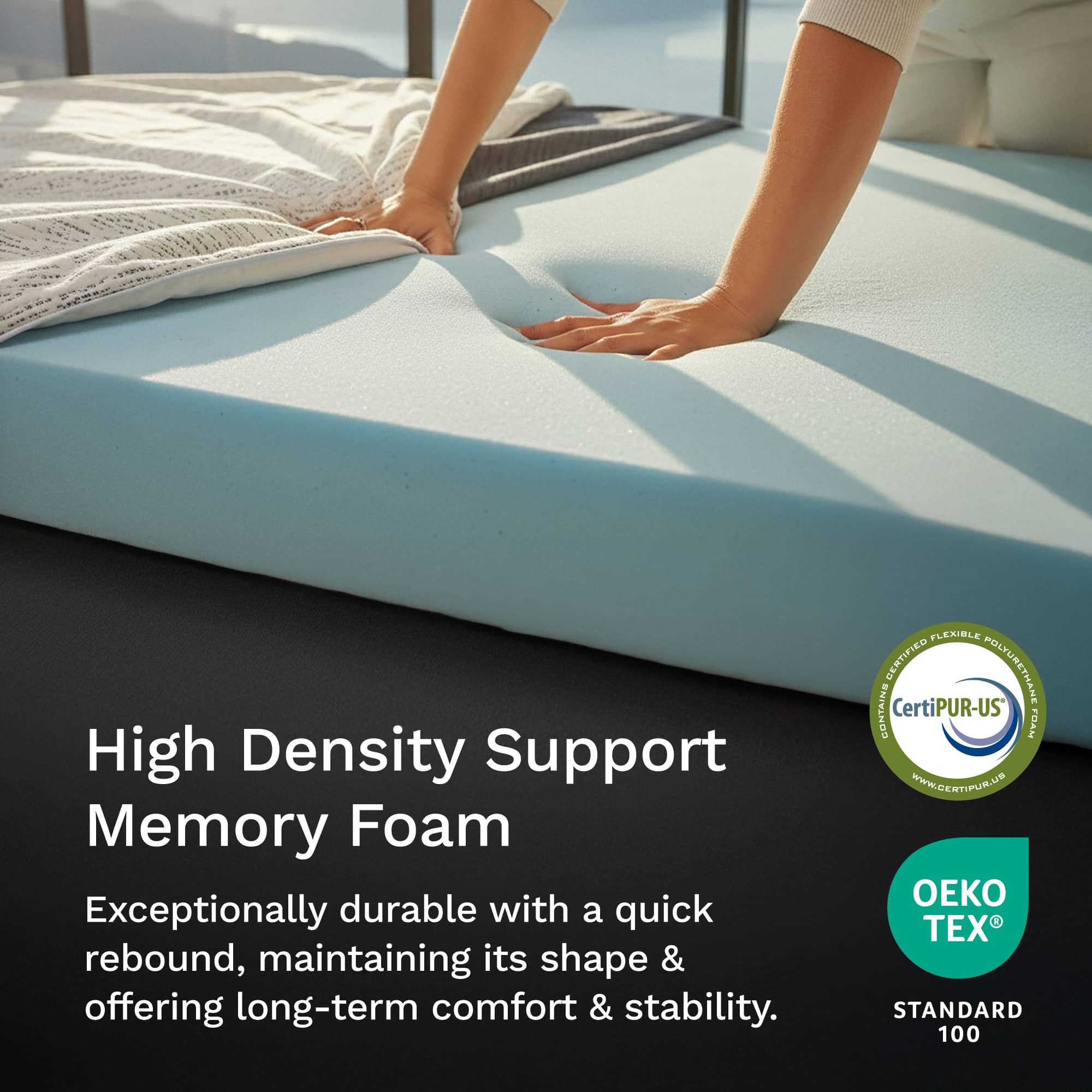 Memory Foam Mattress Toppers | Select High Density Topper | ViscoSoft